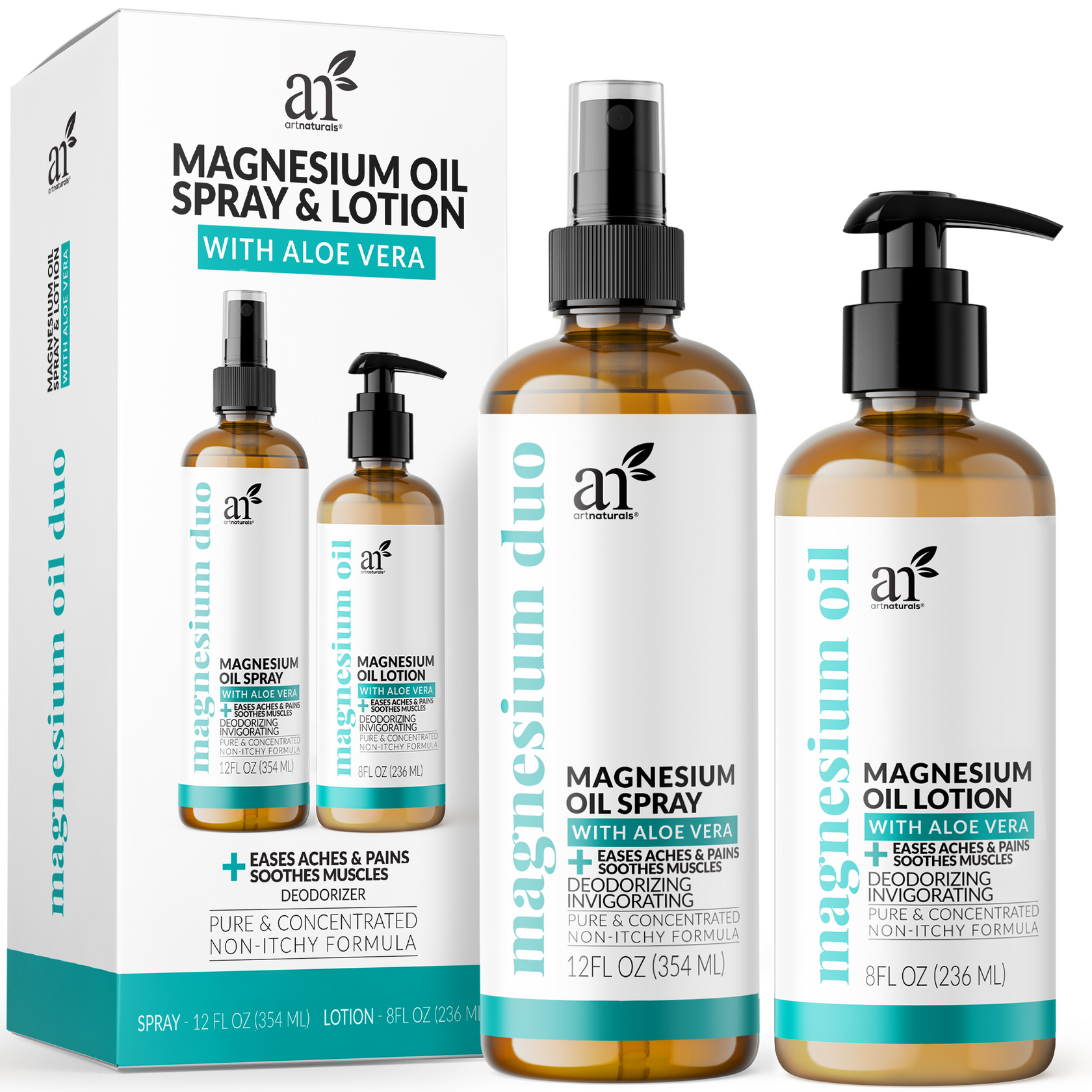 Magnesium Oil and Spray with Aloe Vera – Artnaturals-store